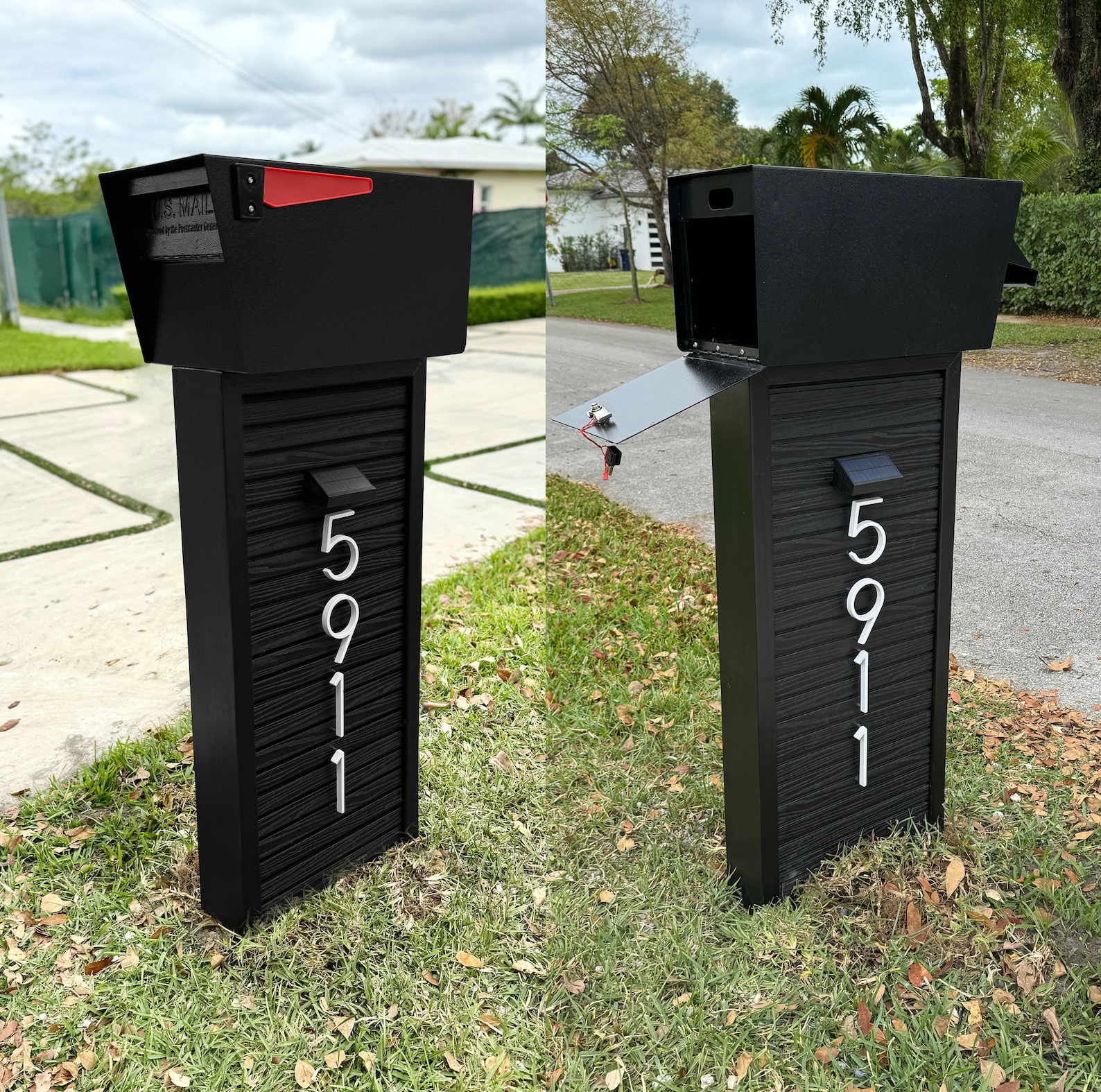 SLATSECURE LUXE Locking Mailbox - Mail Boss USPS Approved Modern ...