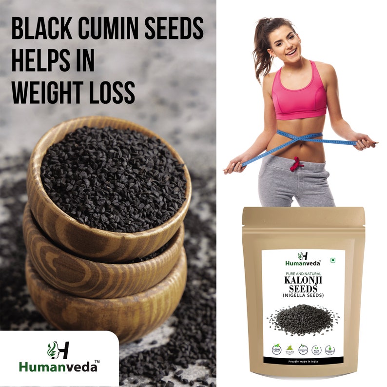 Humanveda KALONJI Seeds / Nigella black Cumin / Fennel Flower for ...