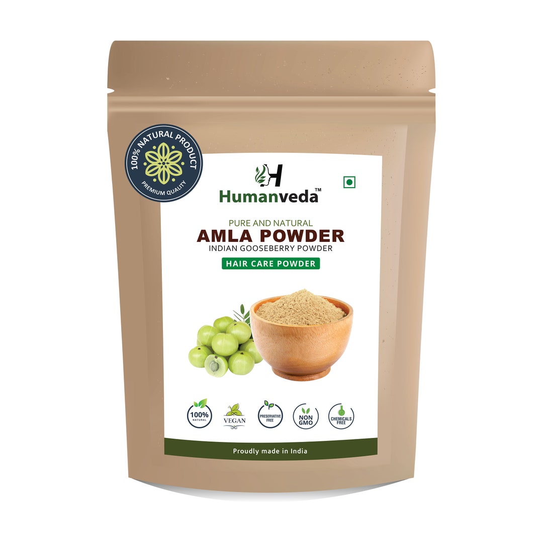 Humanveda Natural Amla Indian Gooseberry Powder for Hair and Skin,100g ...