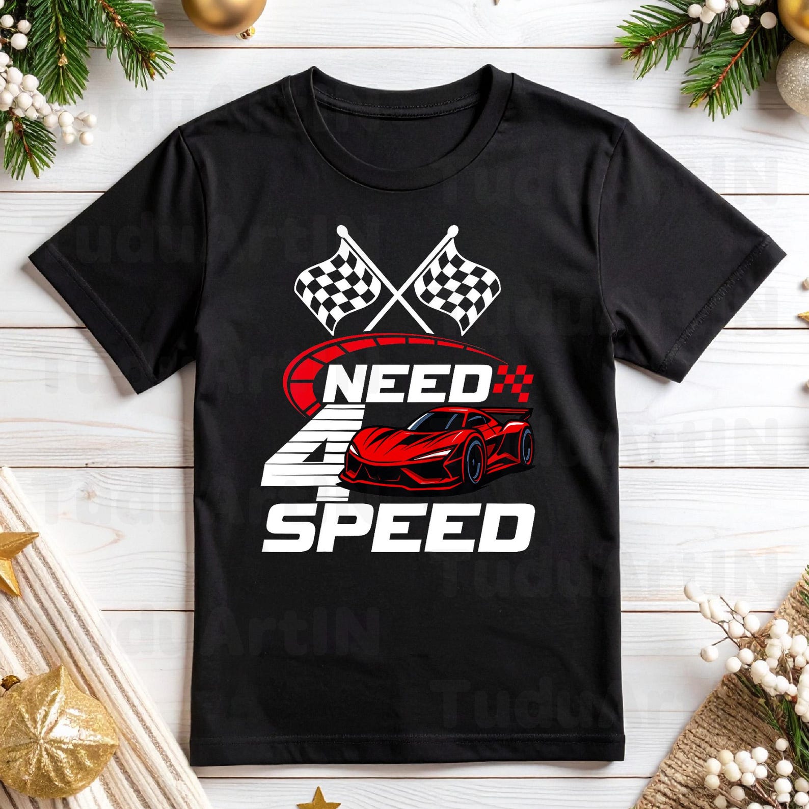Need 4 Speed Racing Racecar 4 Year Old 4th Birthday Png, Need Four ...