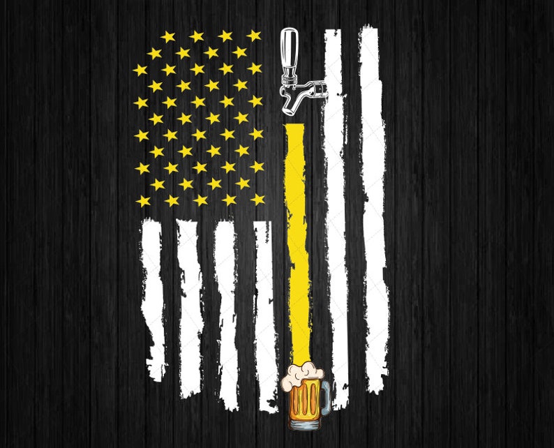 Patriotic US Flag American Brewery Craft Beer Funny Png, Brewery ...