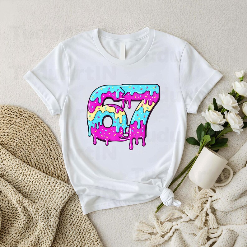 Six Seven 67 Meme Drippy Number 67 Ice Cream Png, Funny Meme Humor Png ...