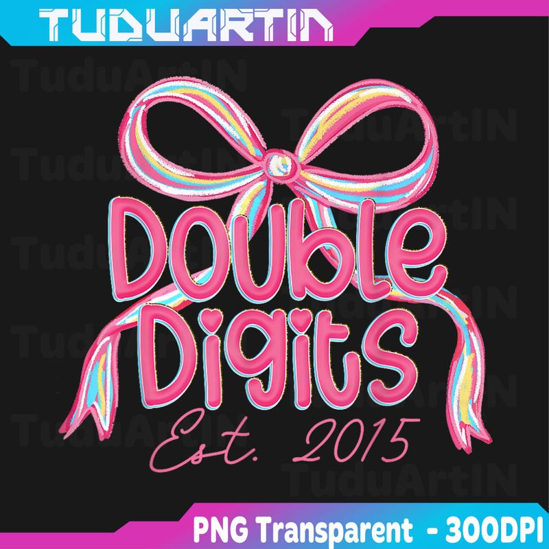 10th Birthday Bow Card - Etsy