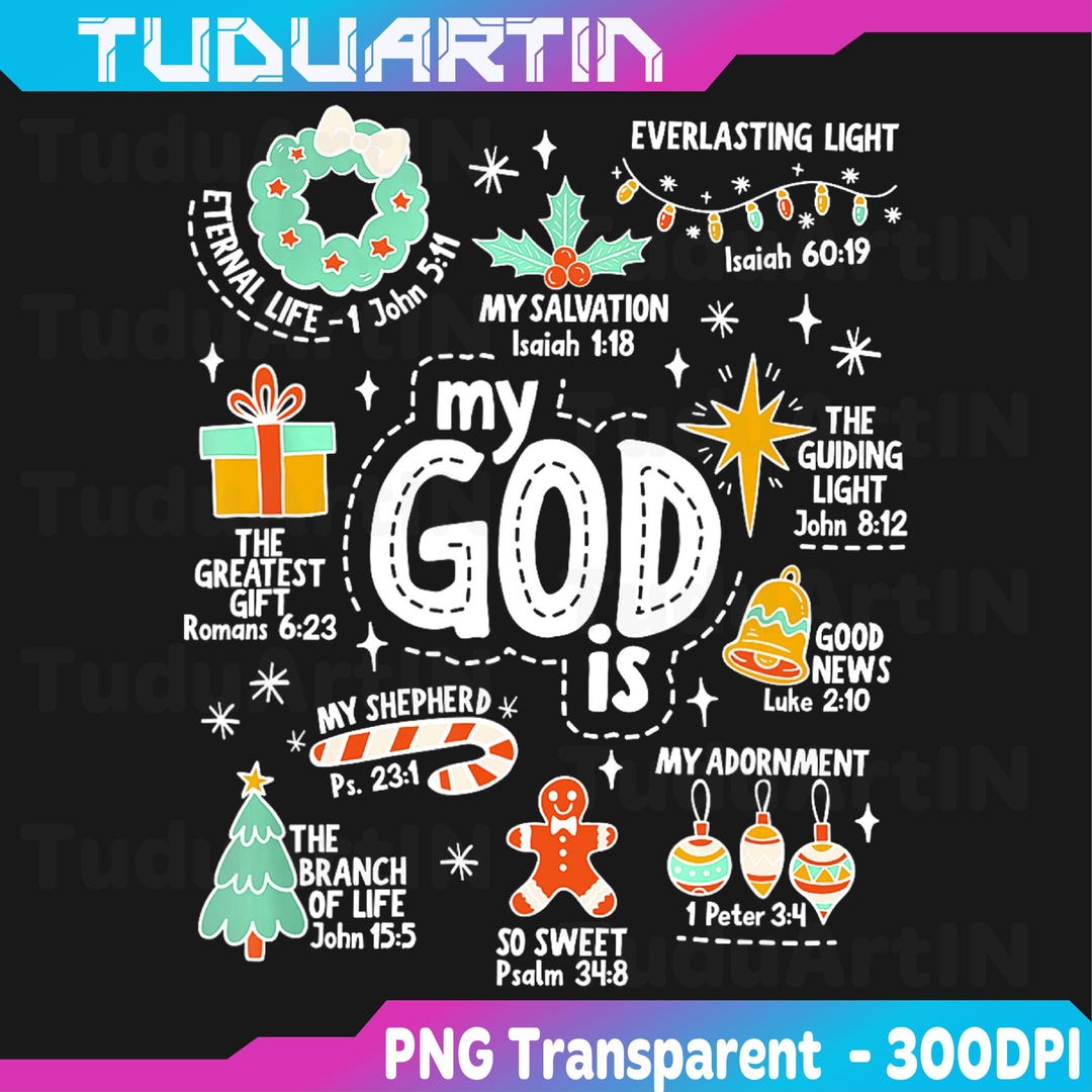 My God is Christmas Je-sus is the Reason Faith Christian Xmas Png, Je ...