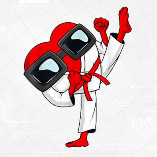 Karate Valentines - Etsy