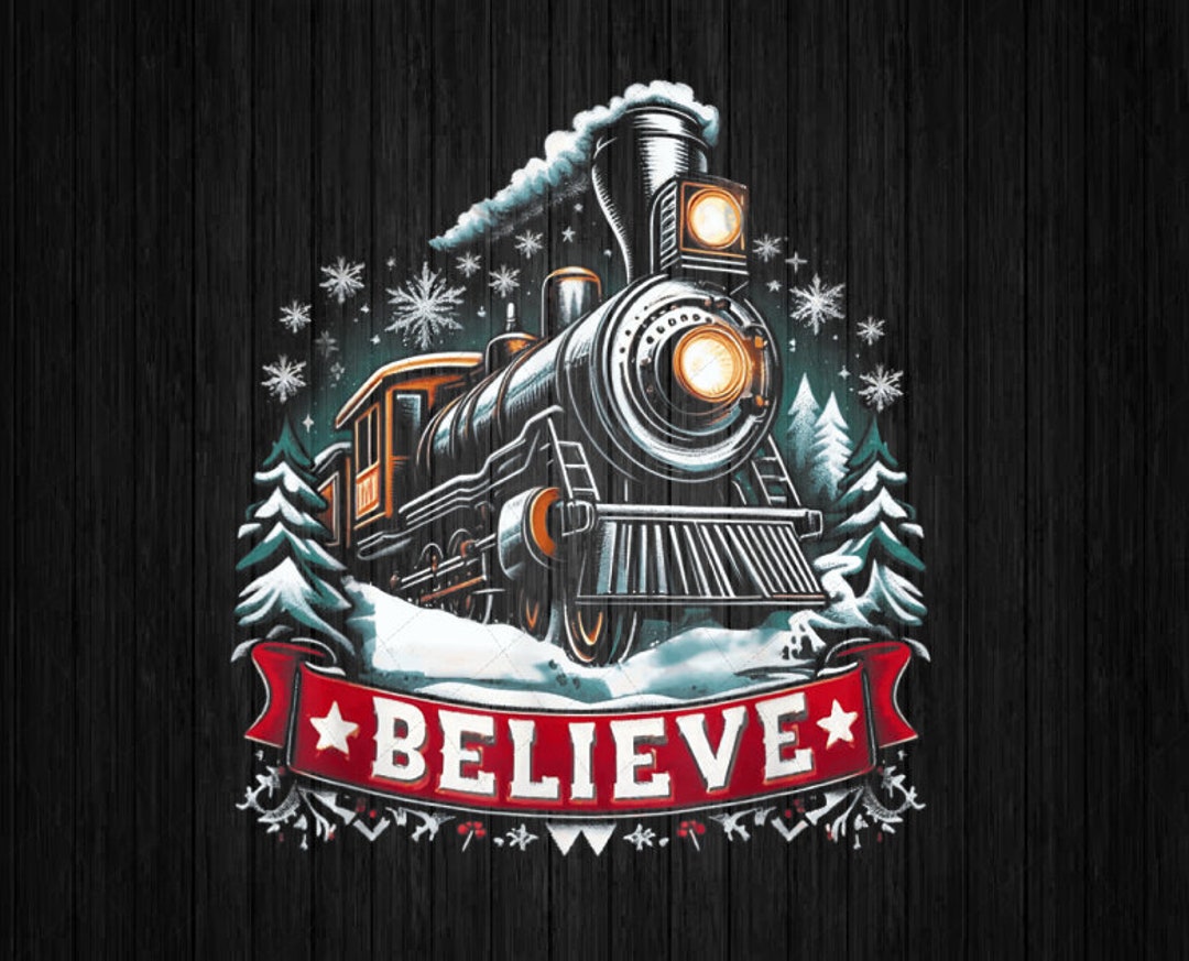 PNG ONLY Christmas North Pole Polar Express All Abroad Xmas - Etsy