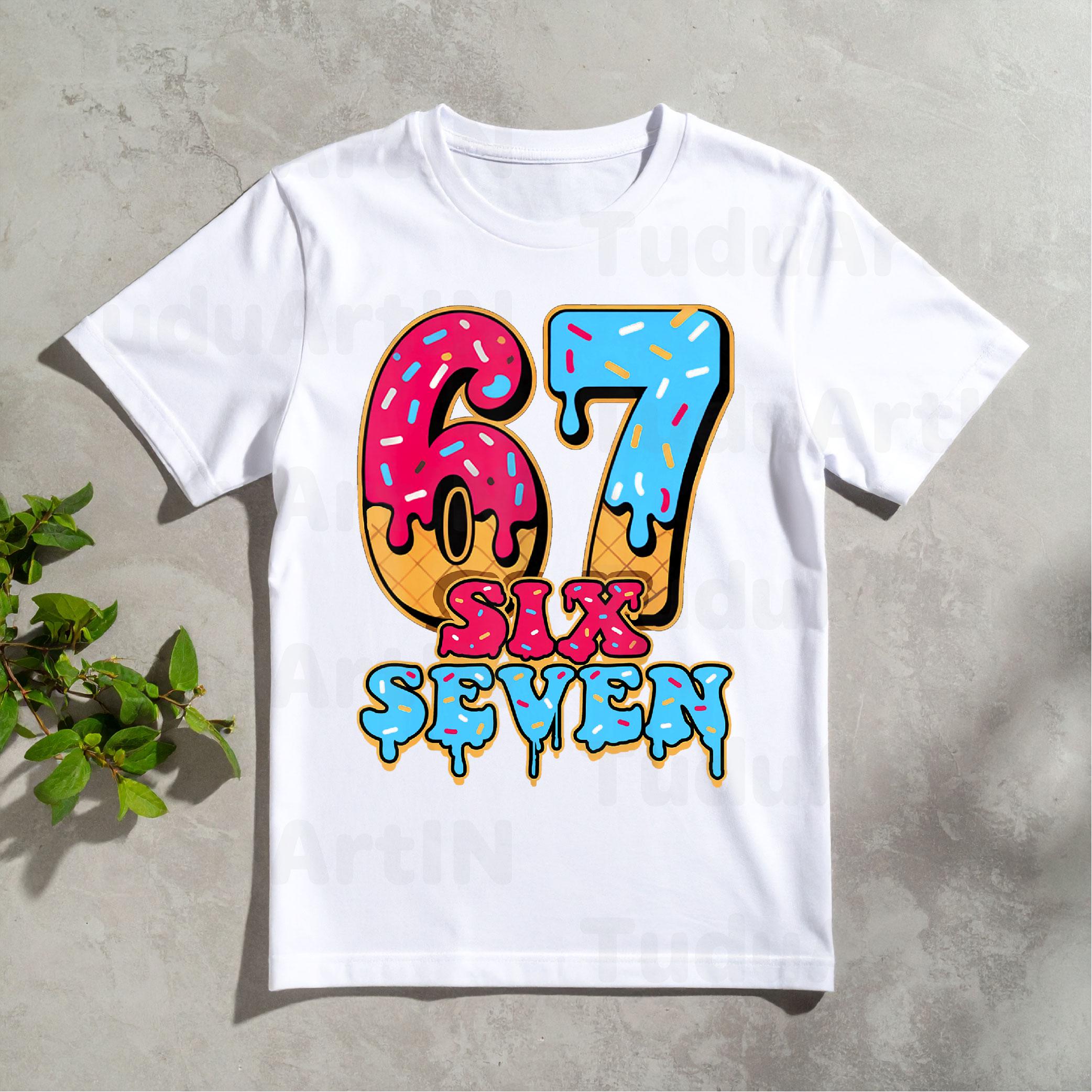 Baseball Drip Number 67 Player or 67th Birthday Png, Six Seven Ice ...