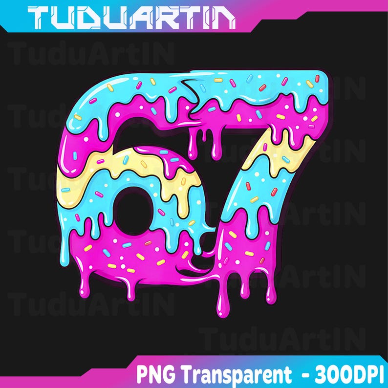 Six Seven 67 Meme Drippy Number 67 Ice Cream Png, Funny Meme Humor Png ...