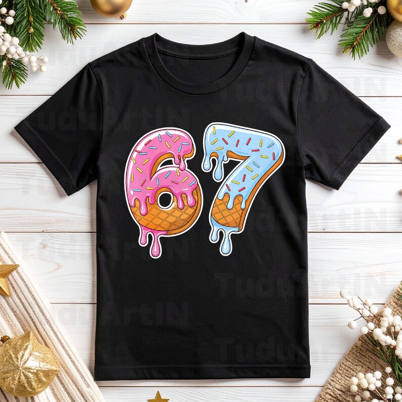 67 Ice Cream 67 Meme Funny Six Seven Gen Alpha Png, Funny Meme Humor ...