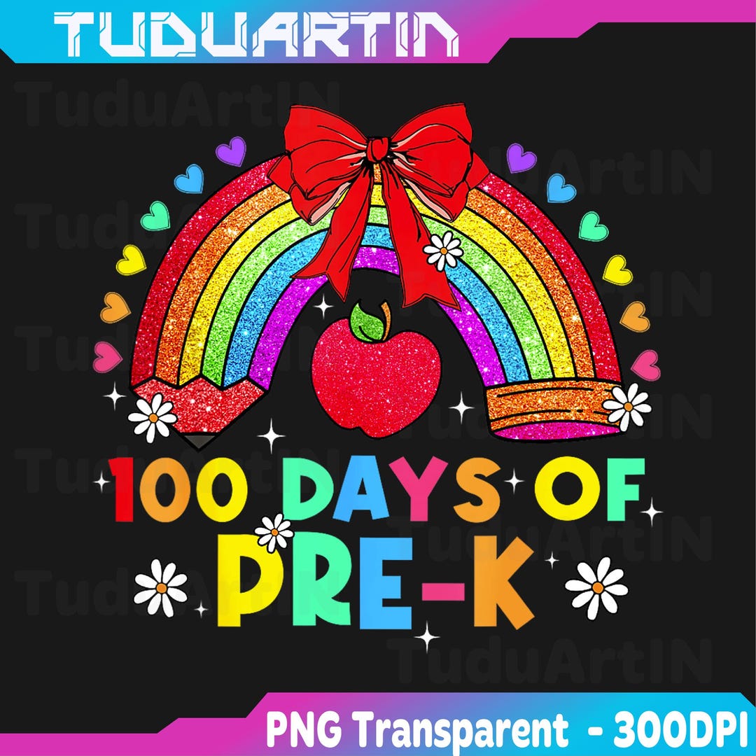 100 Days Smarter Pre-k 100th Day of School Pre-k Png, Happy 100 Days of ...