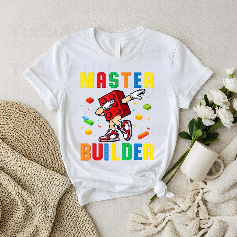 Bundle Dabbing Kids Master Builder Funny Building Blocks Bricks Png ...