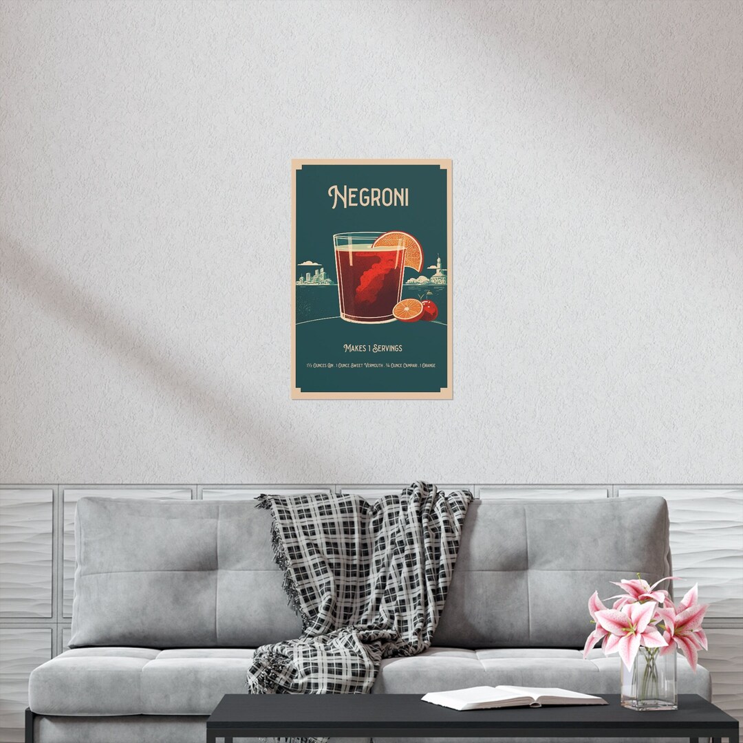 Negroni Poster Negroni Sign Negroni Print Negroni Painting - Etsy