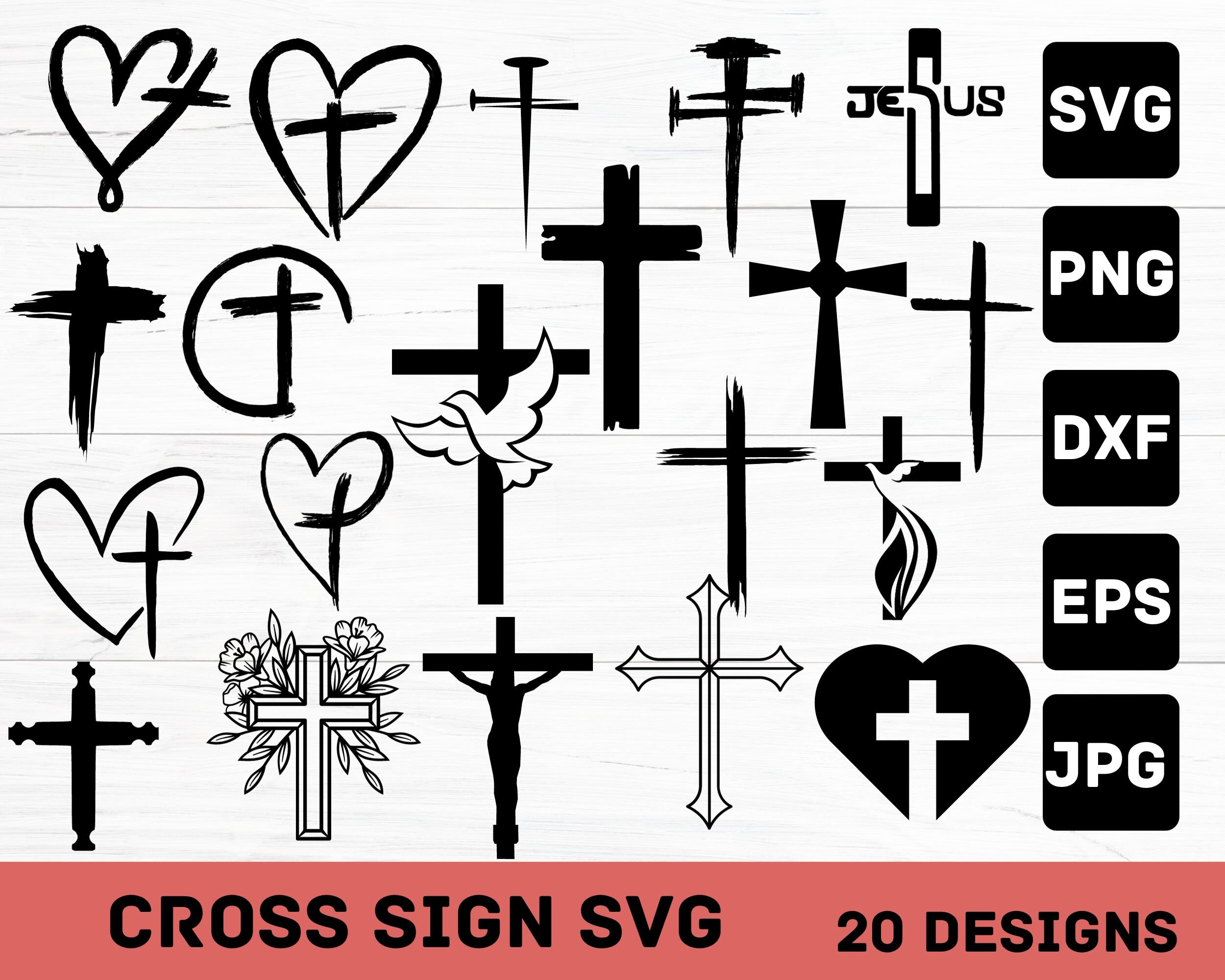 Cross Svg Bundle, CROSS BUNDLE SVG Files, Christian Svg, Cross Png ...
