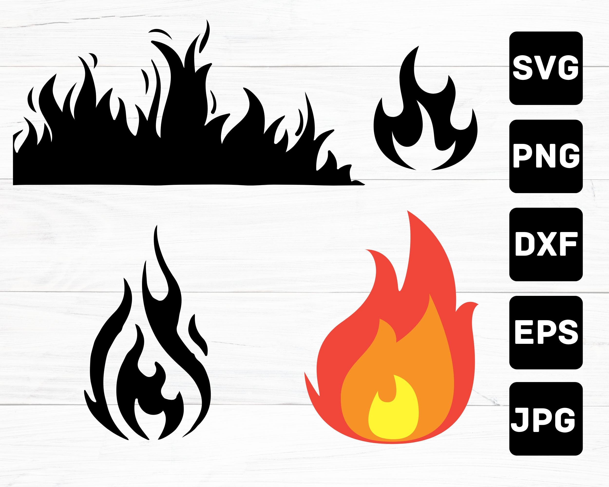 Fire SVG Bundle, Fire Clipart, Fire Svg Files, Fire Flames Svg, Flames ...