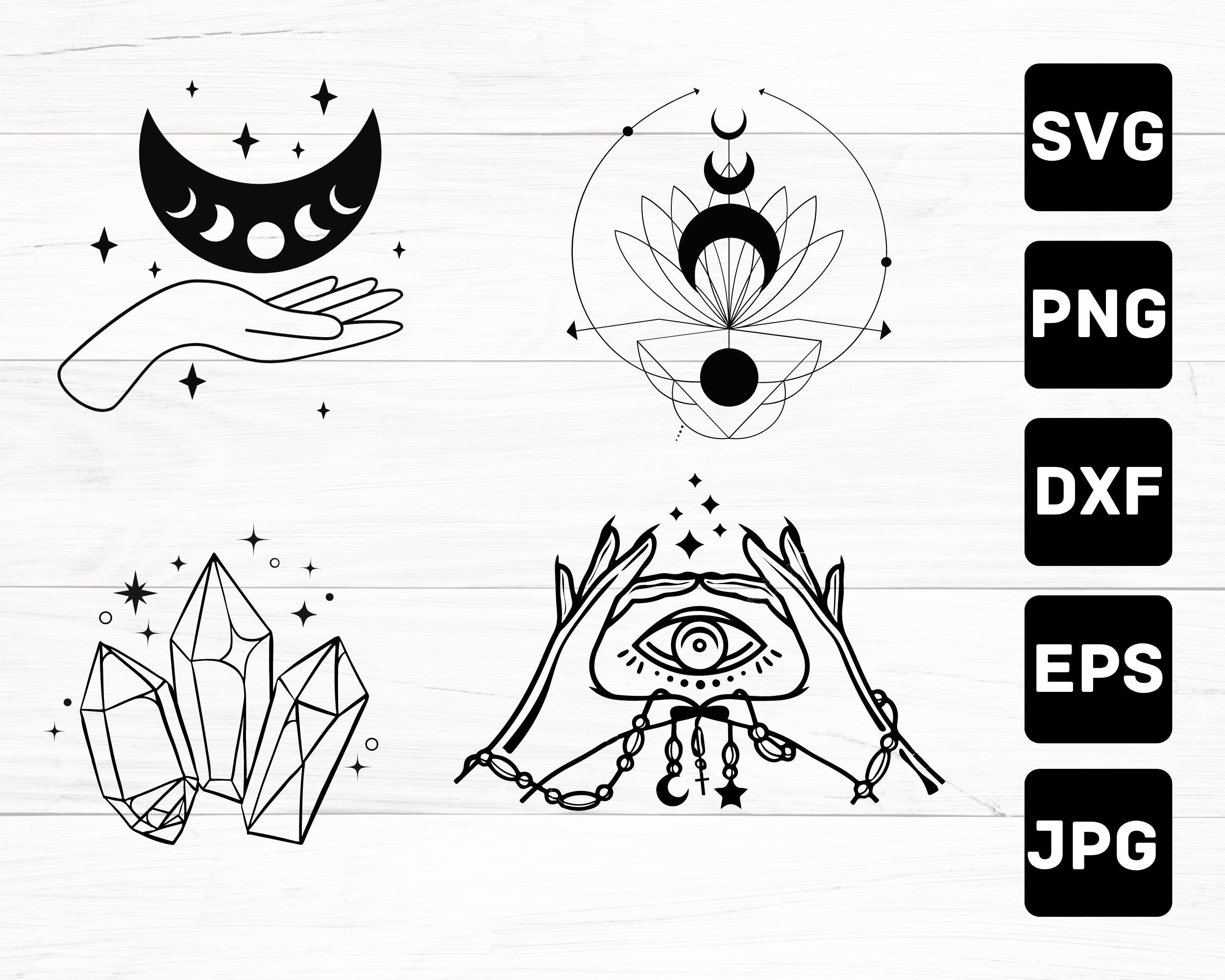 Magic and Celestial SVG Bundle,witchy Svg, Mystical Svg Files for ...