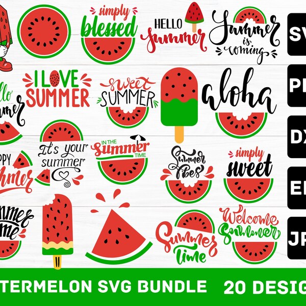 Watermelon Svg - Etsy