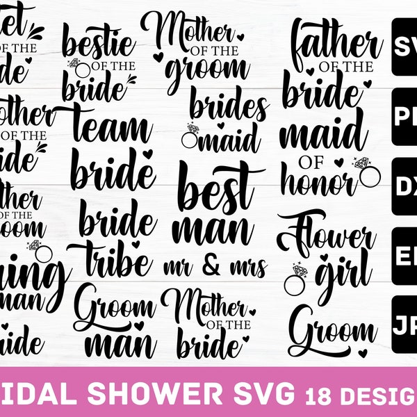 Bridal Shower Svg Etsy
