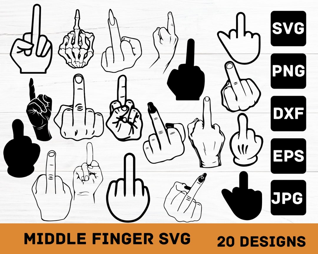 Middle Finger SVG, Adult Svg, Middle Finger Cricut, Middle Finger Png ...