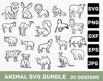 500 Files Animal Doodle Svg Bundle Animal Svg Doodle Svg Safari Animal ...
