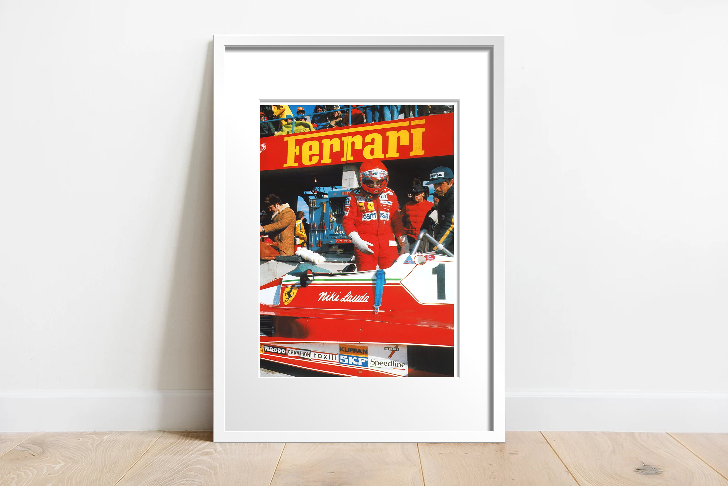 Niki Lauda Ferrai F1 Poster Vintage F1 A3 A4 Framed Poster - Etsy UK