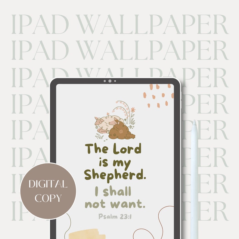 The Lord is My Shepherd Bible Verse Nursery Wall Art, Christian Nursery ...