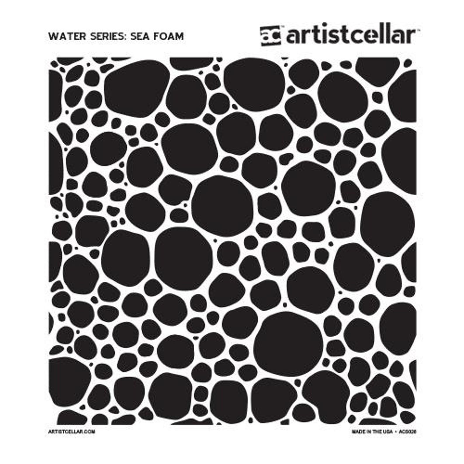 Water Series Stencils by Artistcellar Surf Sea Foam Ripples Lilly Pads ...