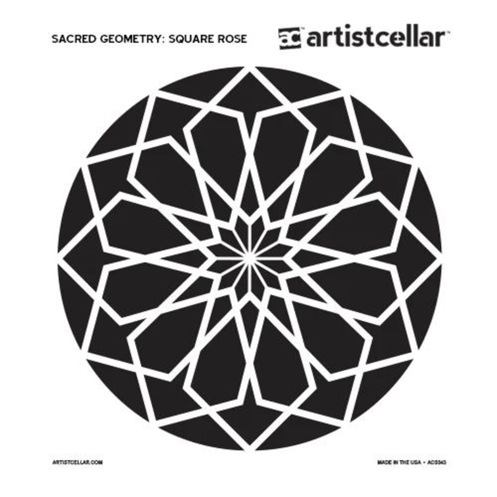 Sacred Geometry Stencils by Artistcellar Flower of Life Sri Yantra ...