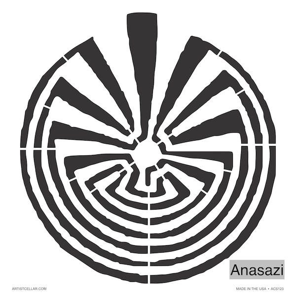 Labyrinth Stencil - Etsy