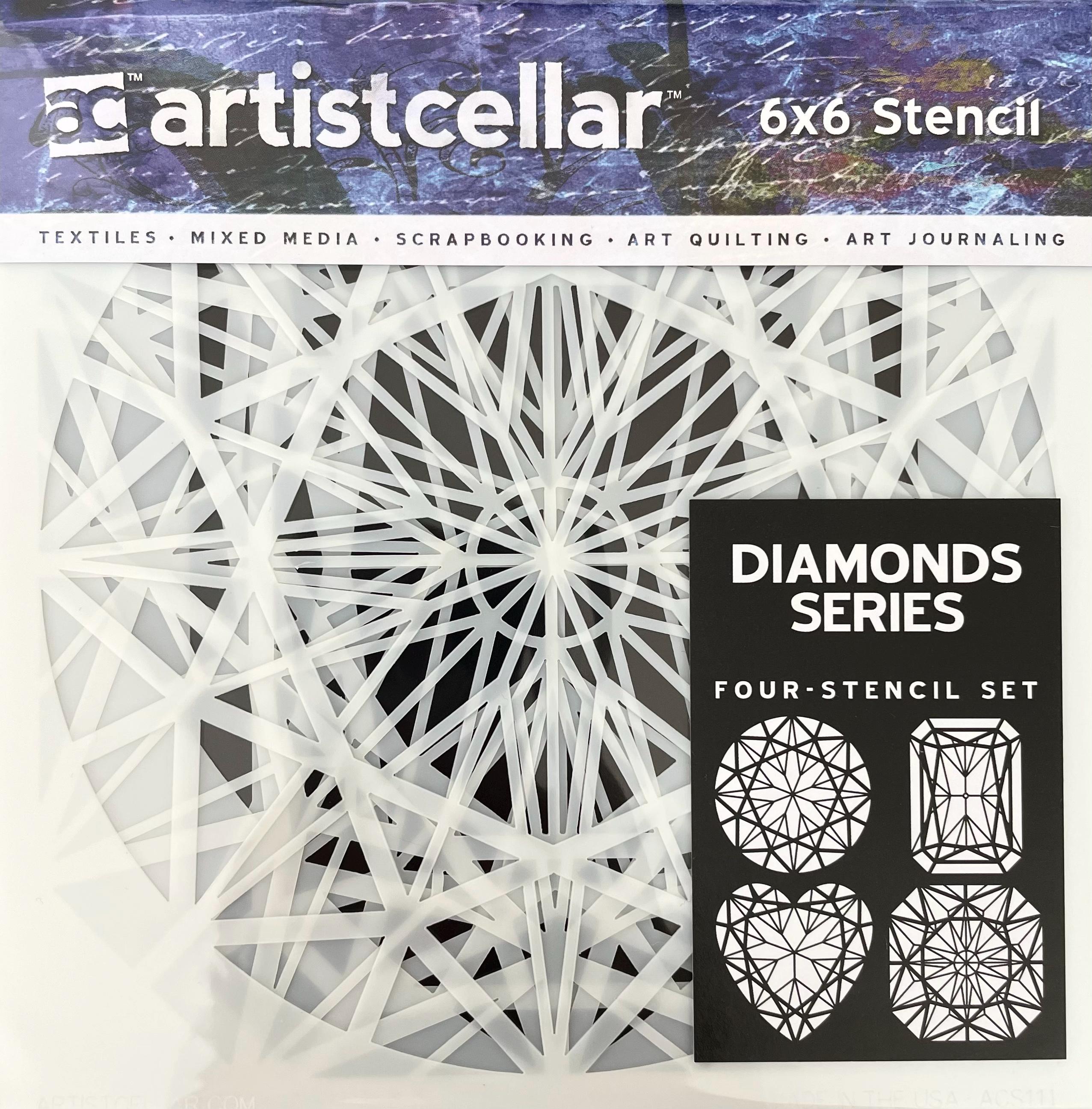 Diamond Series Brilliant Flanders Heart Radiant Mixed Media Art ...