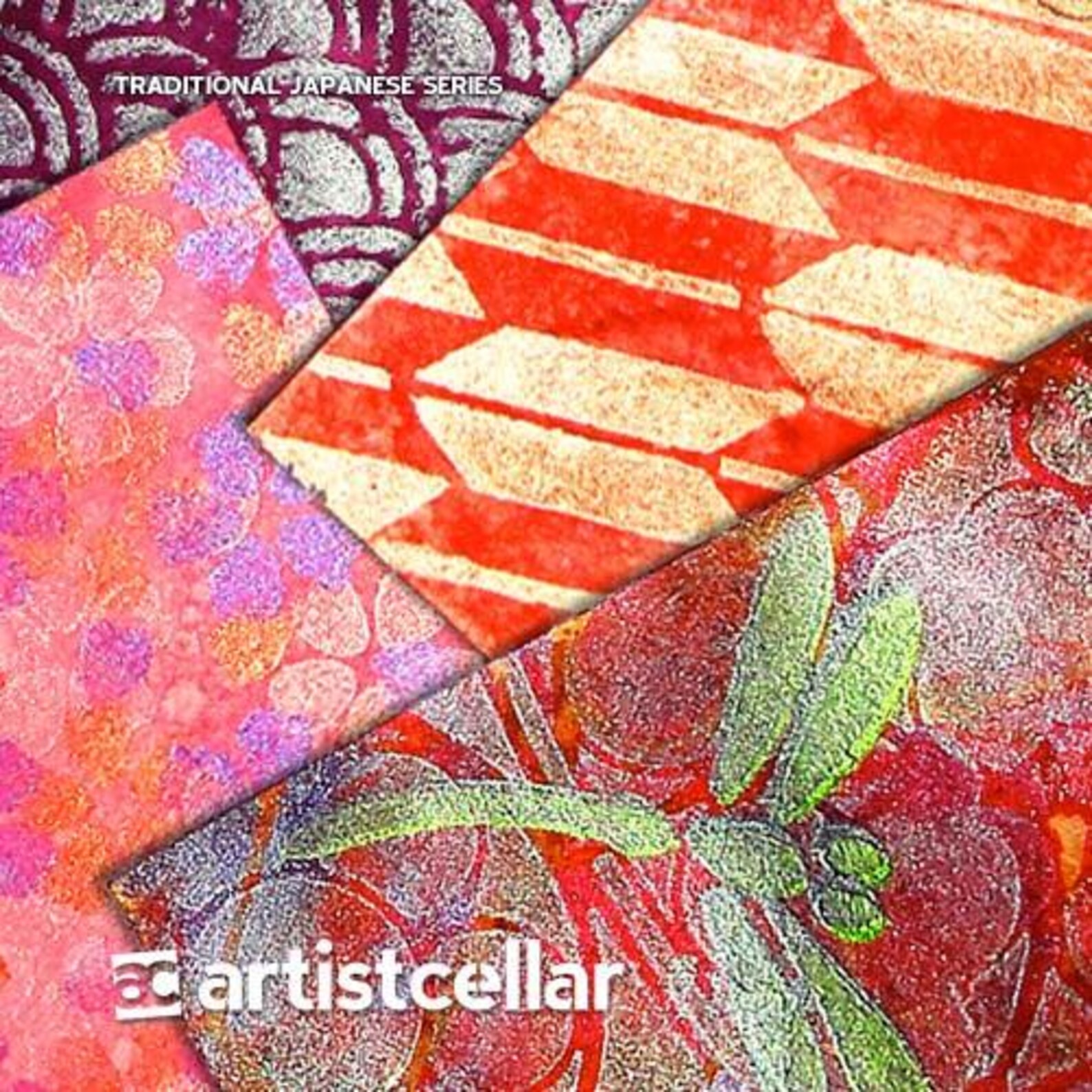 Traditional Japanese Stencils by Artistcellar. Ocean Waves. Cherry ...