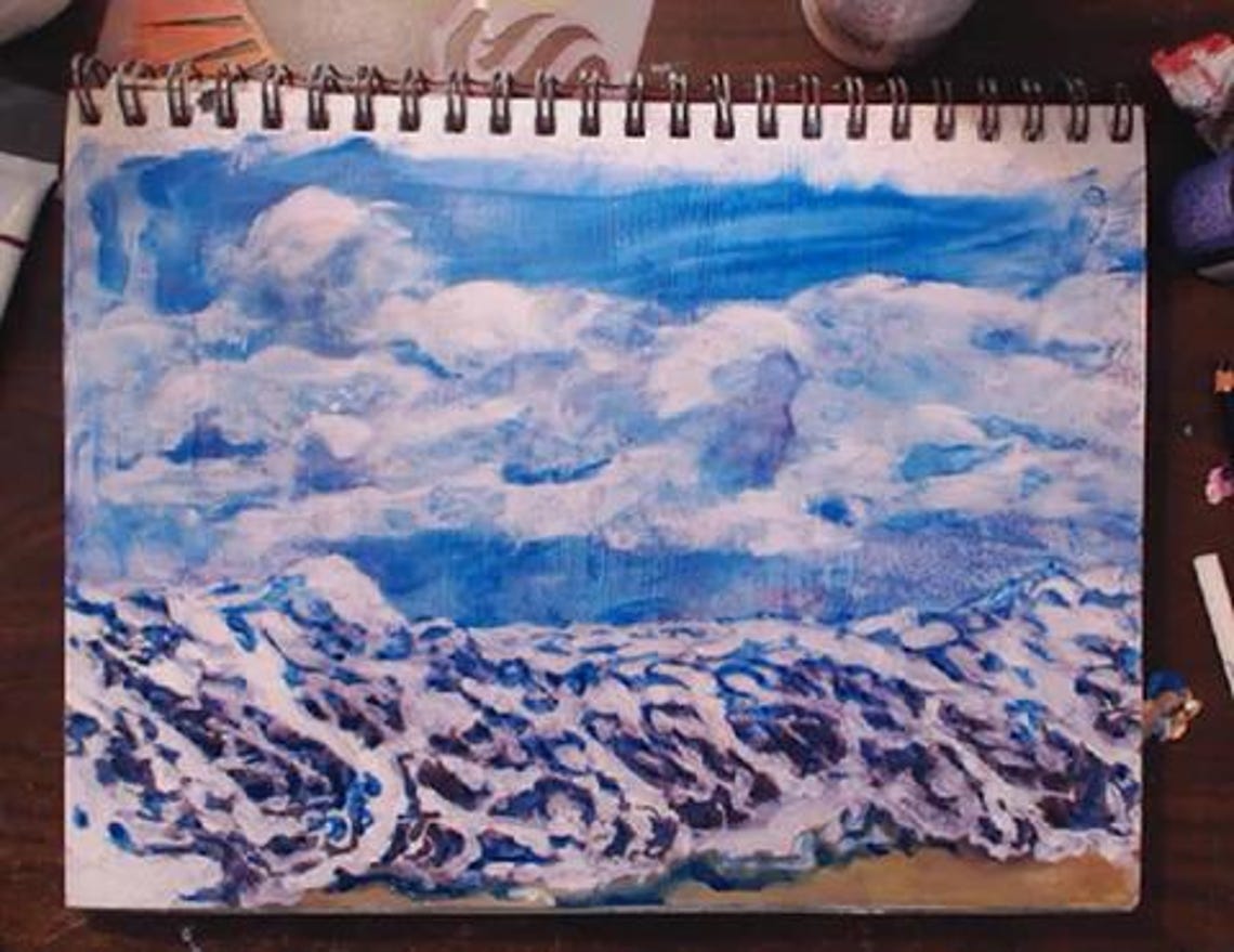 Water Series Stencils by Artistcellar Surf Sea Foam Ripples Lilly Pads ...