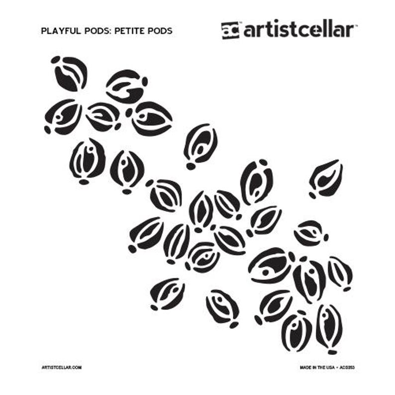 Playful Pods Series Stencils by Artistcellar Petite Classic Bodacious ...