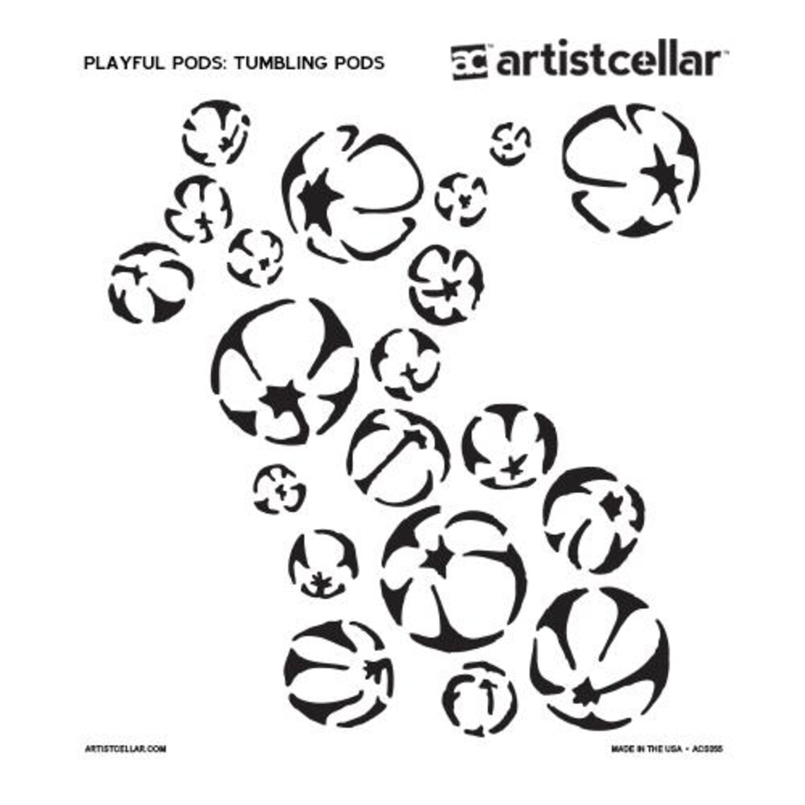 Playful Pods Series Stencils by Artistcellar Petite Classic Bodacious ...