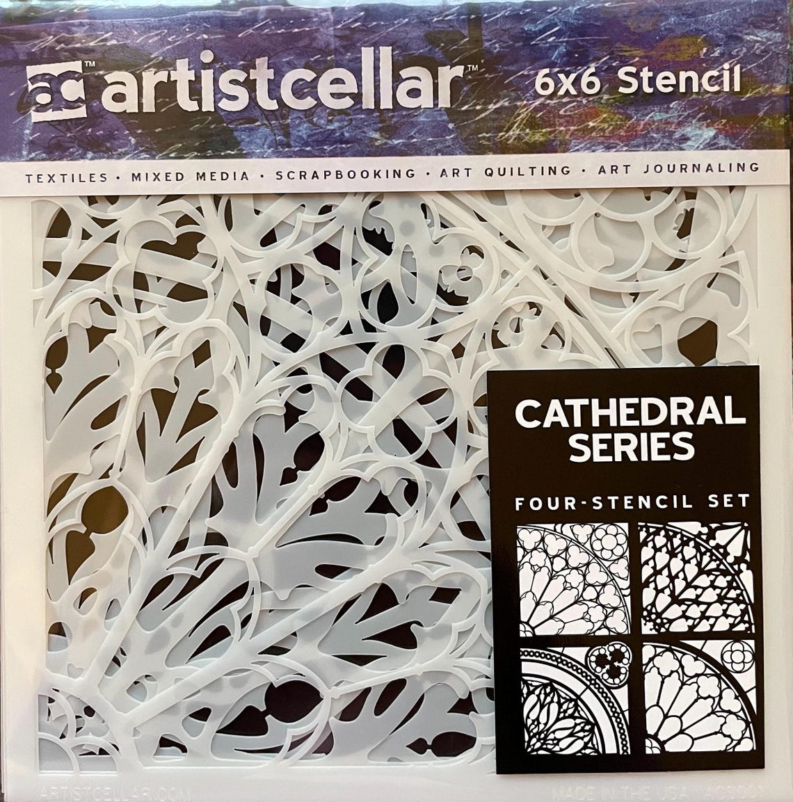 Cathedral Series Stencils by Artistcellar Paris Rouen Amiens Reims ...