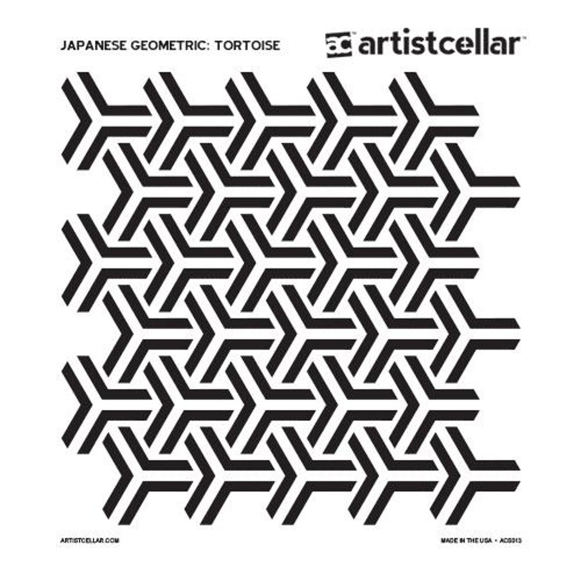 Japanese Geometric Stencils by Artistcellar. Hemp Flower. Seven Jewels ...