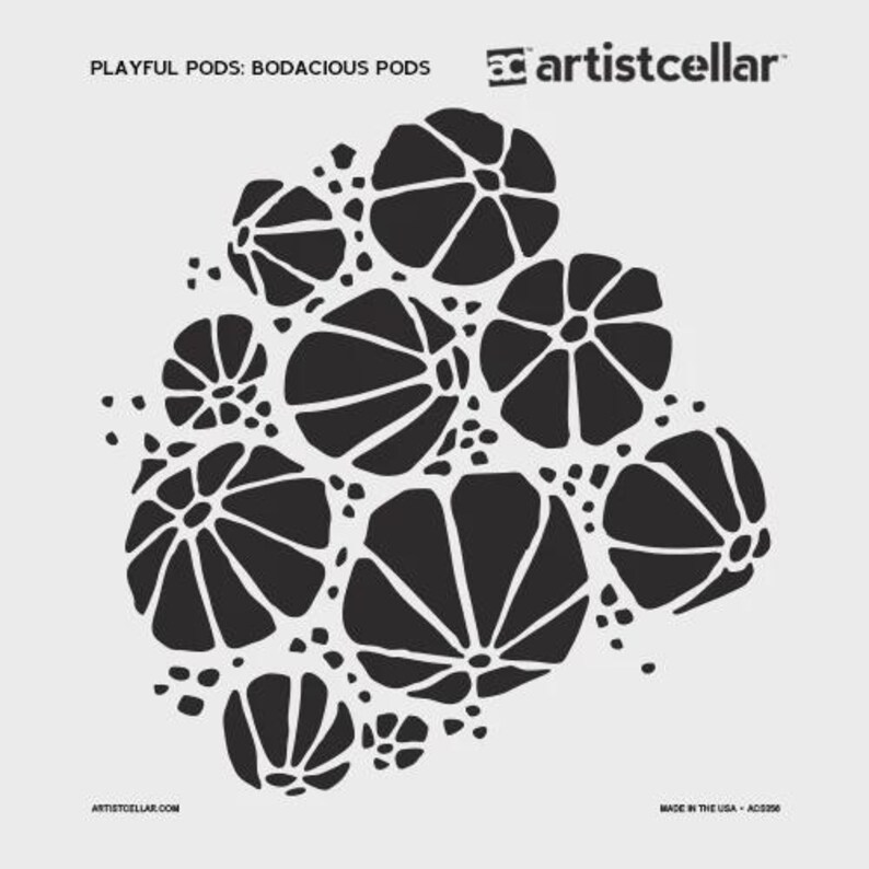 Playful Pods Series Stencils by Artistcellar Petite Classic Bodacious ...