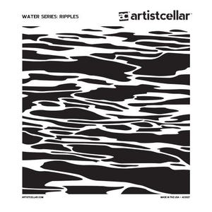 Water Series Stencils by Artistcellar Surf Sea Foam Ripples Lilly Pads ...