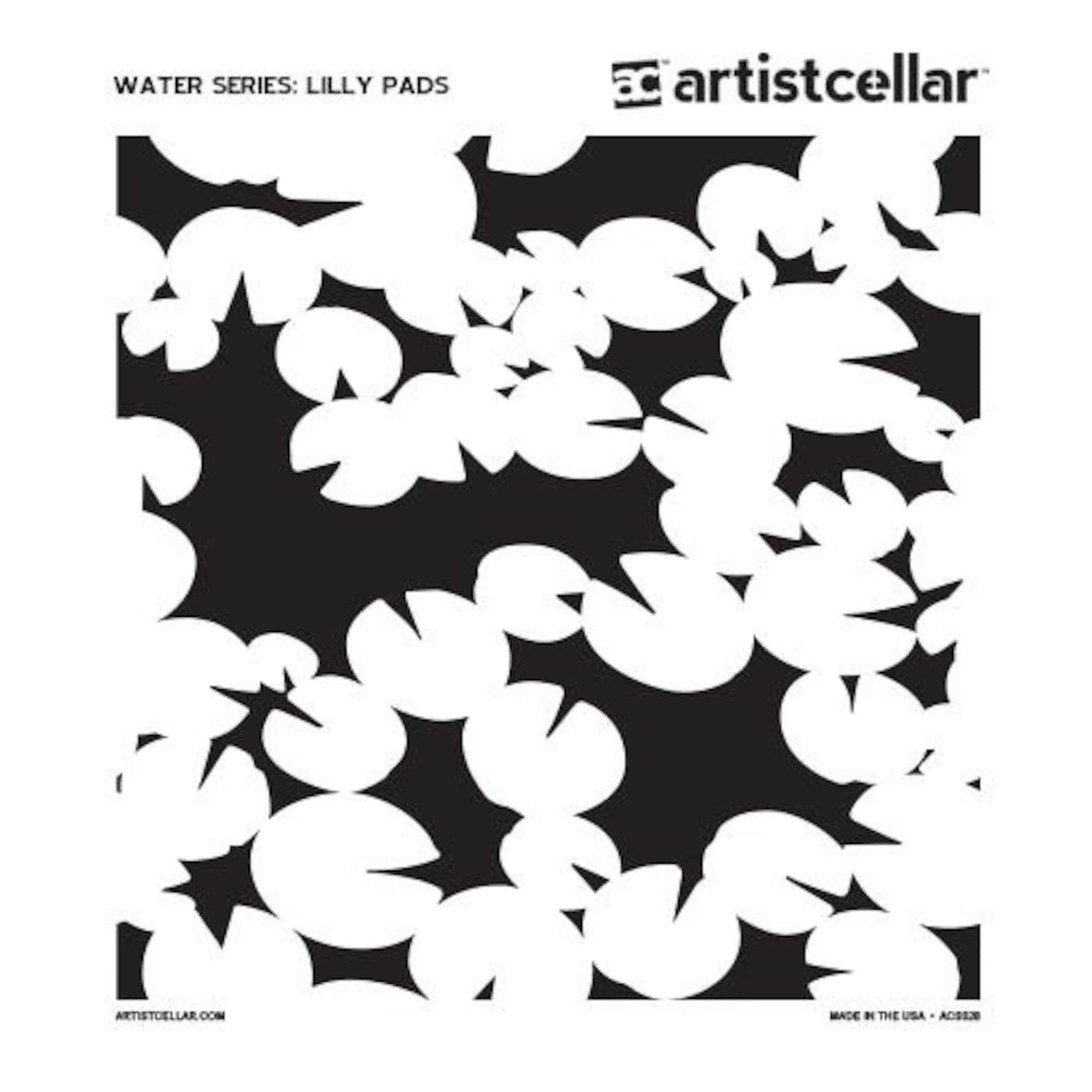 Water Series Stencils by Artistcellar Surf Sea Foam Ripples Lilly Pads ...