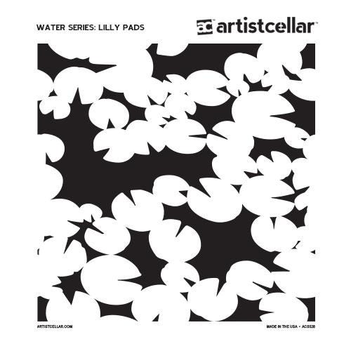 Water Series Stencils by Artistcellar Surf Sea Foam Ripples Lilly Pads ...