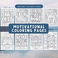 Adult Motivational Quotes Coloring Pages, Affirmation Coloring Book ...