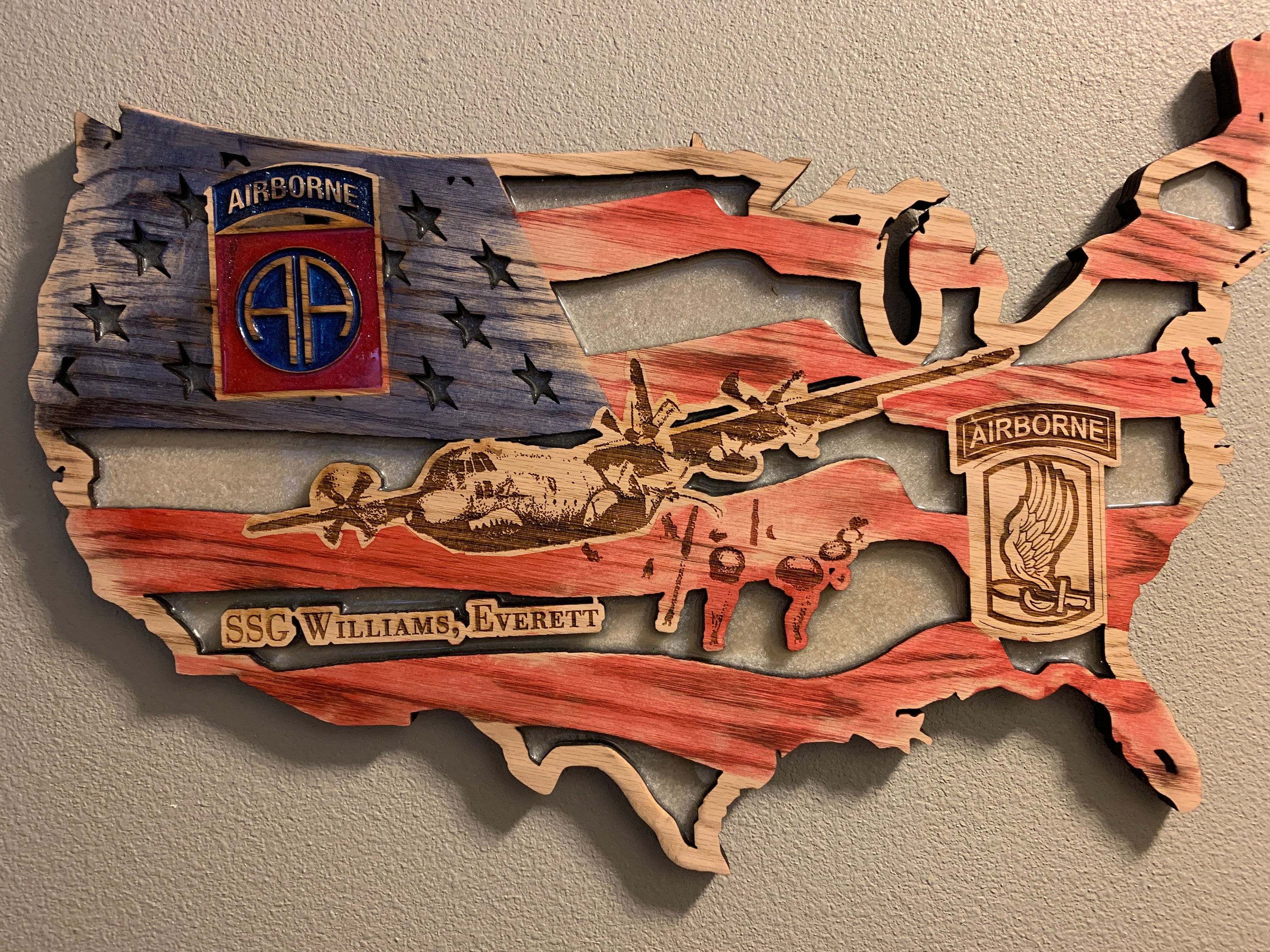 USA Wavy Flag Laser Cut File Lightburn Laser Cutter CNC - Etsy