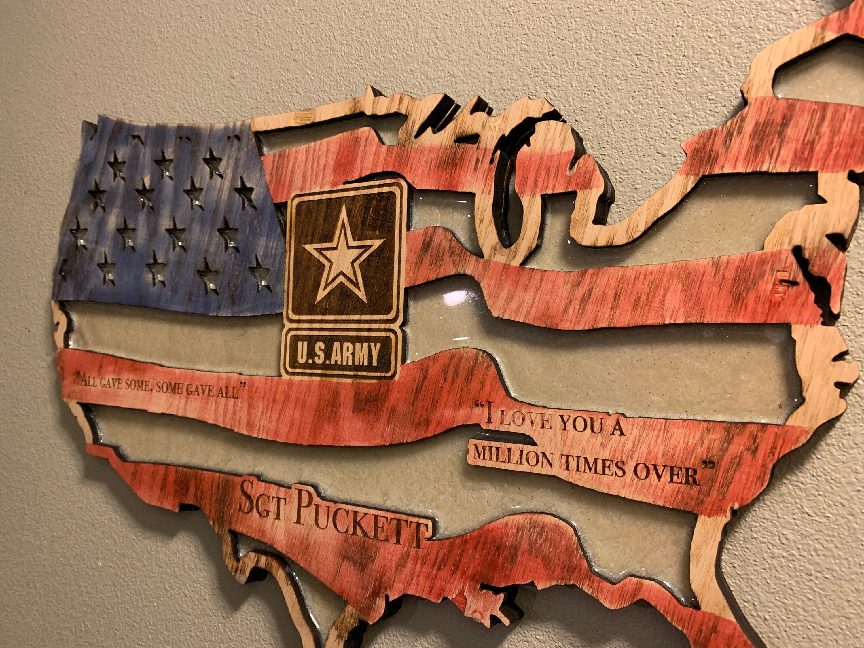 USA Wavy Flag Laser Cut File Lightburn Laser Cutter CNC - Etsy