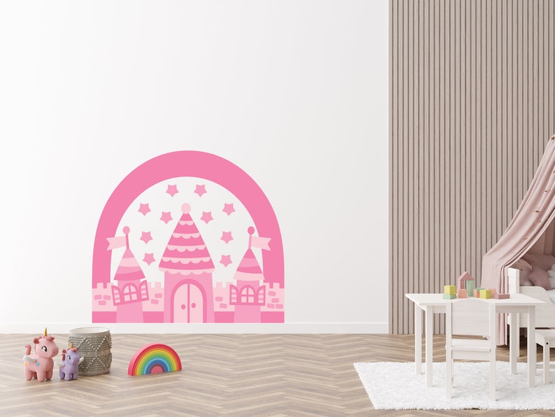 Princess Castle Fabric Wall Decal, Nursery Wall Decal, Wall Decal ...