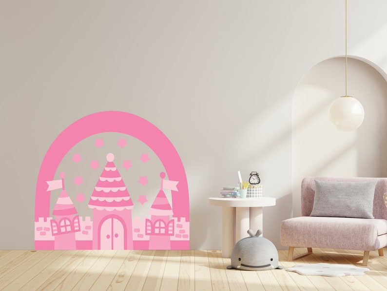Princess Castle Fabric Wall Decal, Nursery Wall Decal, Wall Decal ...