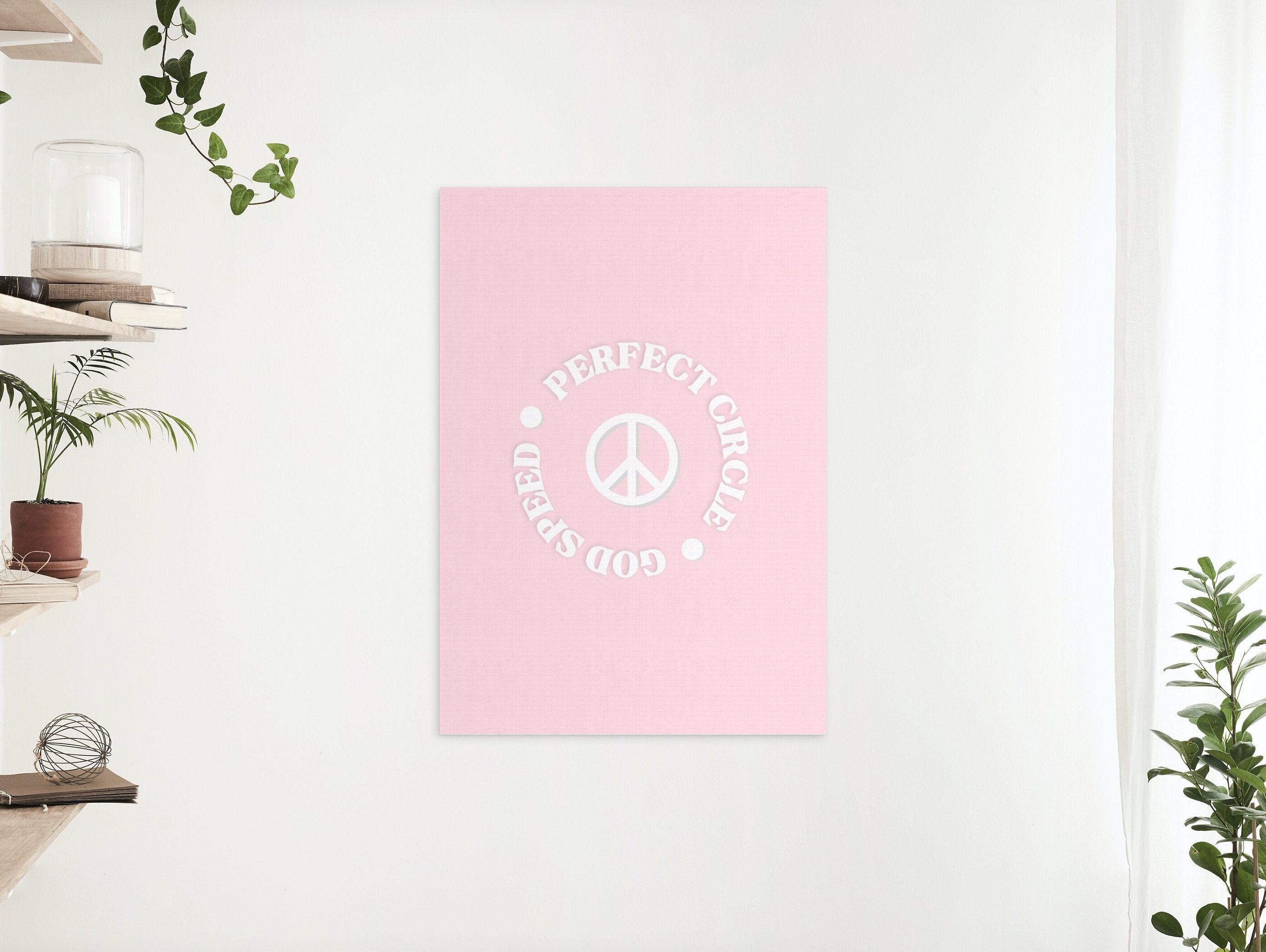 Perfect Circle / God Speed Pink Peace Sign Digital Print - Downloadable ...