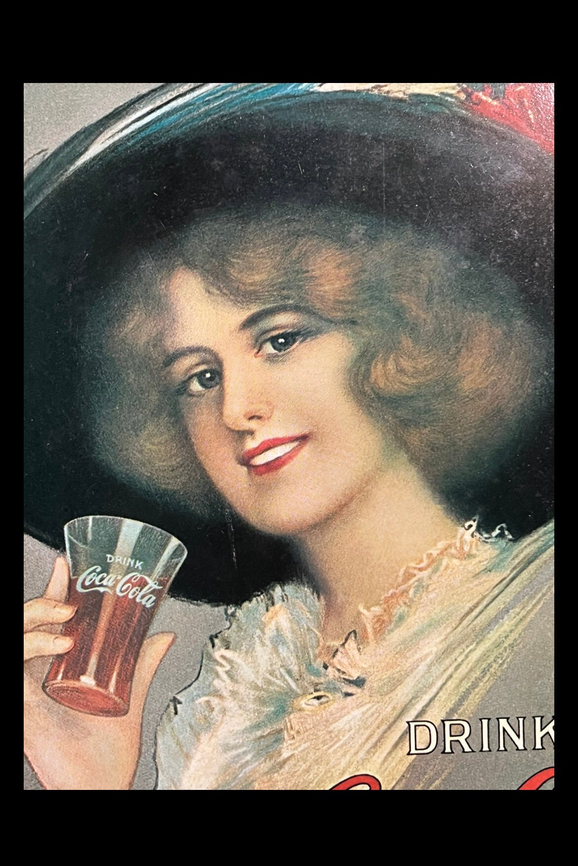 Vintage ORIGINAL Betty Girl Coca-cola Advertising Metal Decorative Tray ...