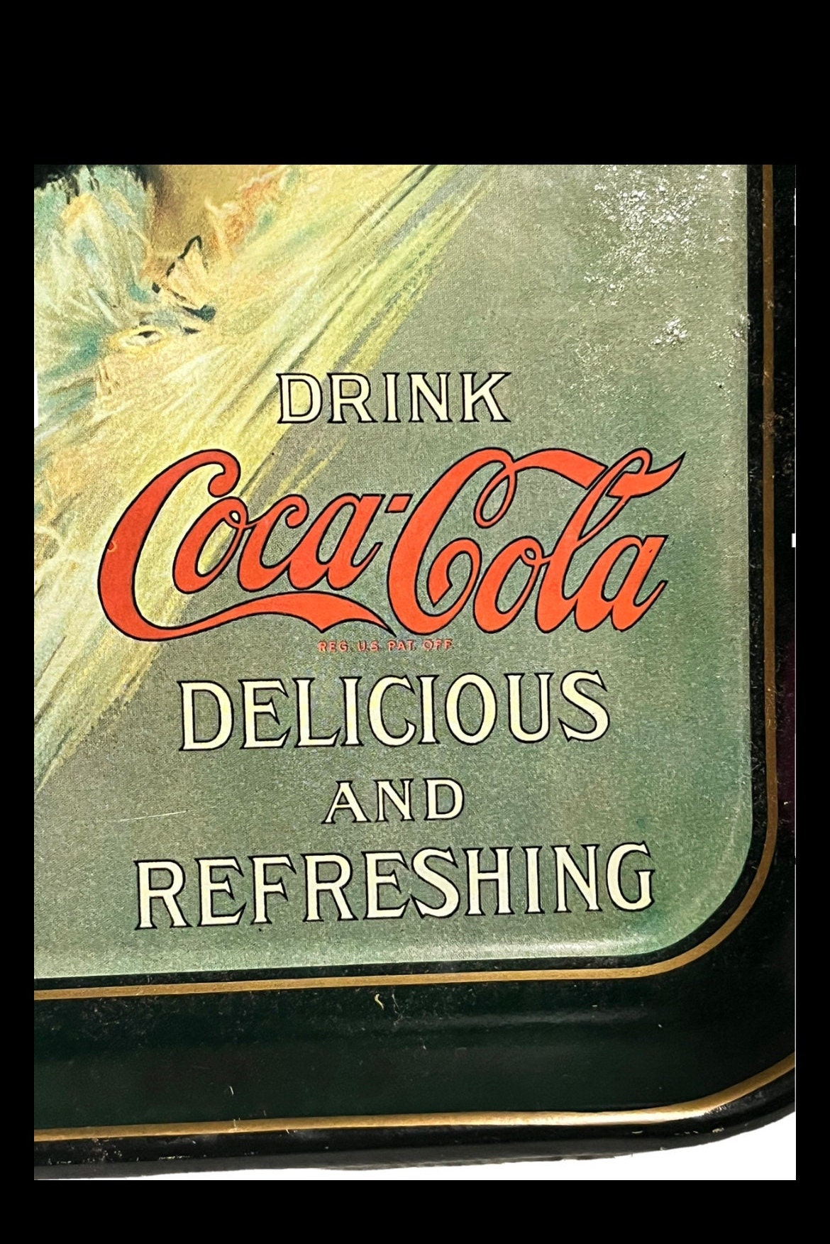 Vintage ORIGINAL Betty Girl Coca-cola Advertising Metal Decorative Tray ...