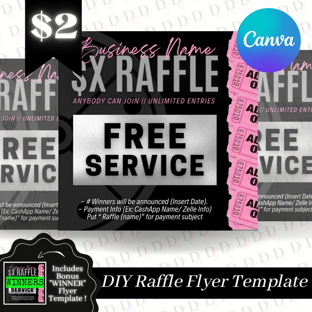 Raffle Business Flyer - Etsy