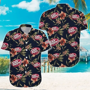 Dr Pepper Hawaiian Shirt, Dr Pepper Shorts, Dr Pepper Button Shirt, Dr ...