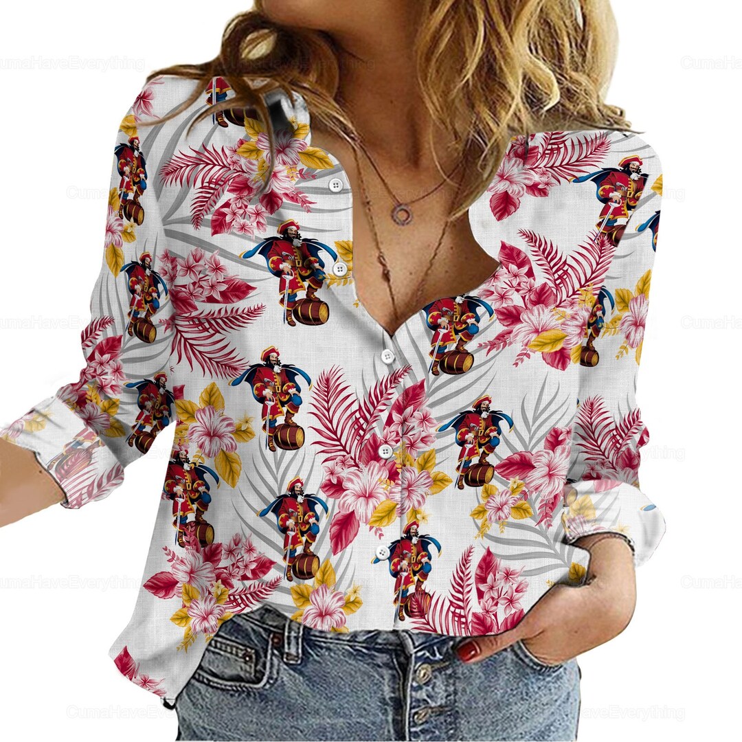 Captain Morgan Linen Shirt Captain Morgan Shirts Whisky - Etsy